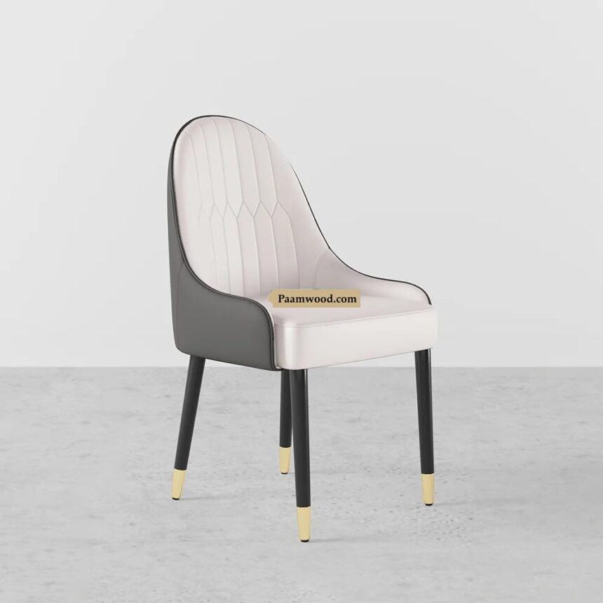 PAAM WOOD Serbia Dining Chair, Velvet Upholstery, High Back with ...